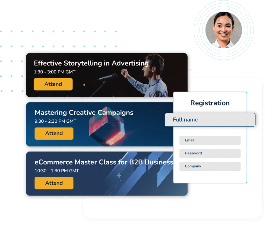 In Person, Hybrid & Virtual Event Registration Platform