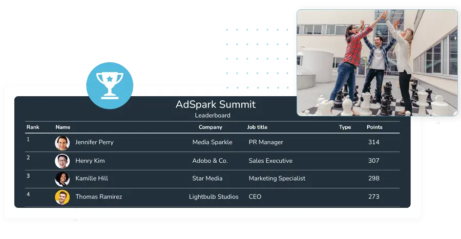 Event Gamification for Virtual, Hybrid & In Person Events